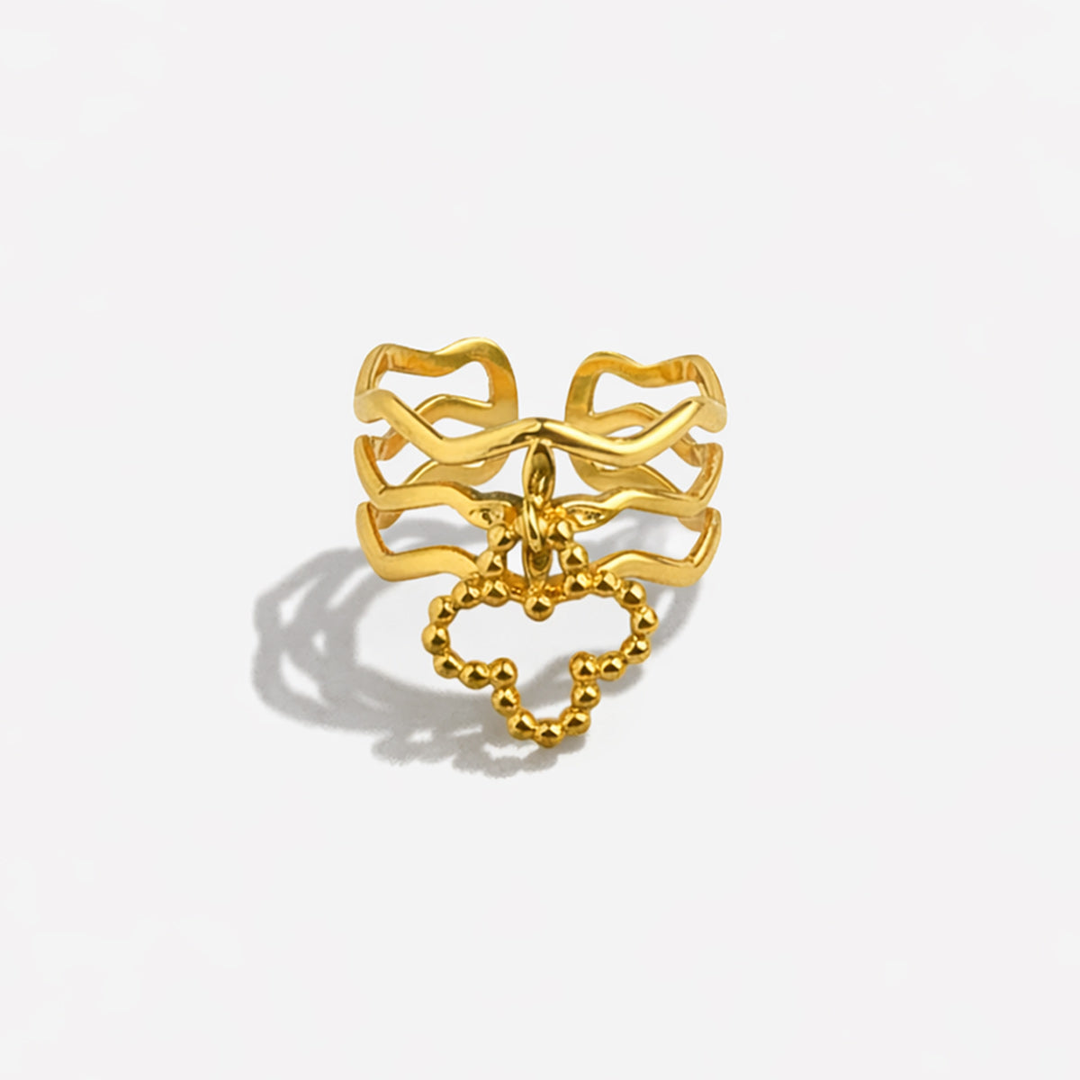 Bague Minimaliste en Forme de Vague – APRIZO