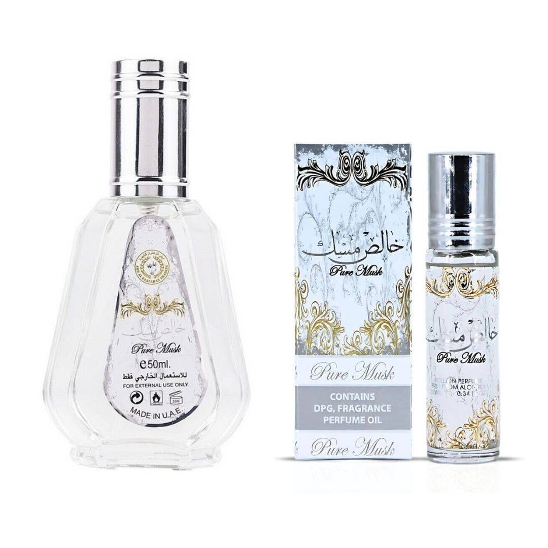 Lattafa - Pure Musk 50ml Eau de parfum & Roll on Musc Pure Musk 10ml ...